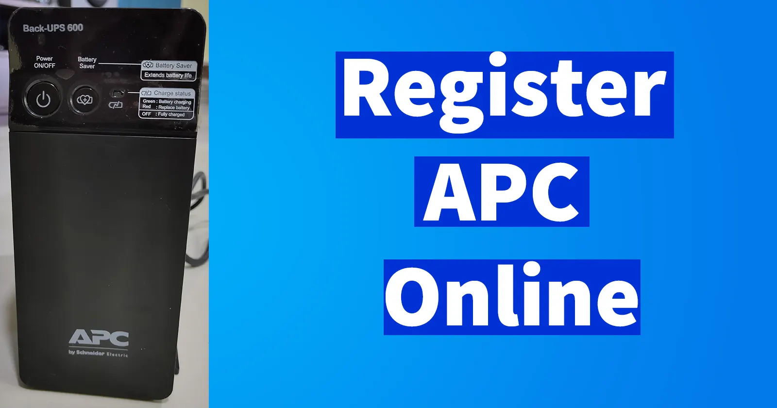 How to Register APC Product Online » Reveal That