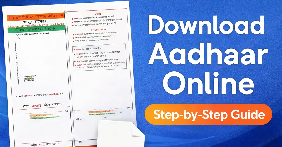 How to Download Aadhaar Online (e-Aadhaar PDF) – Step-by-Step Guide ...